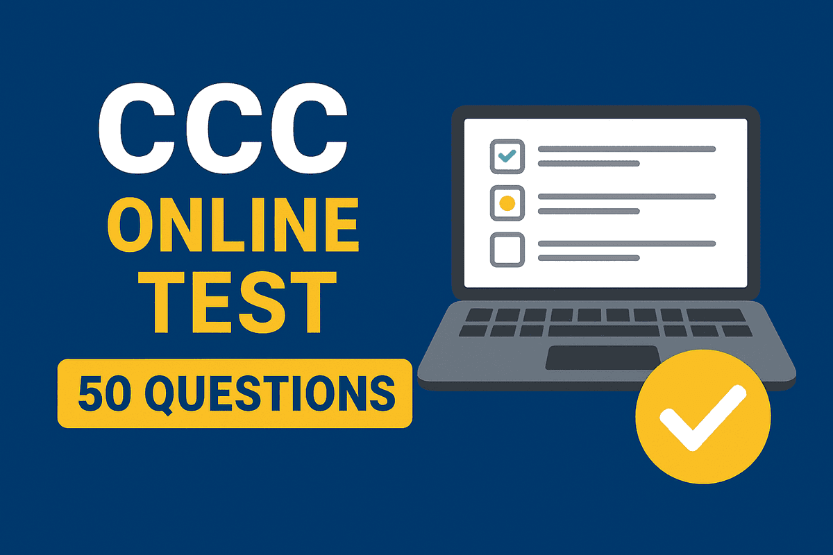 Free CCC Quizzes for All Exam Preparation Online | RankExam